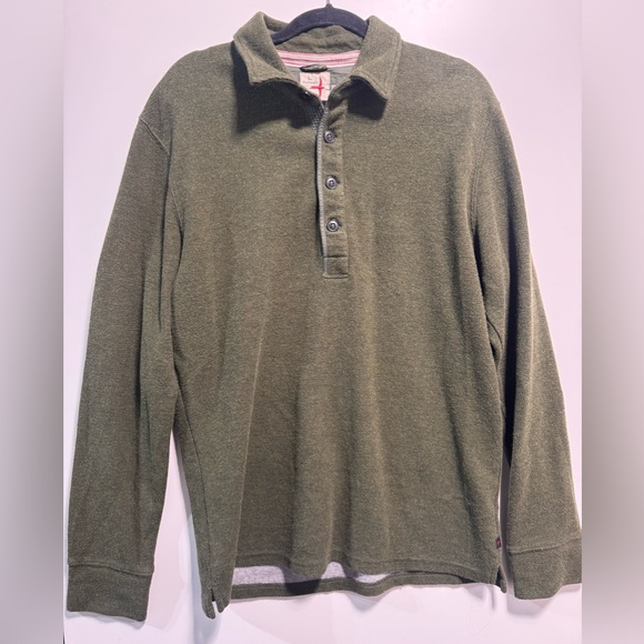 Relwen | Shirts | Relwen Micro Waffle Polo In Loden Heather Large ...